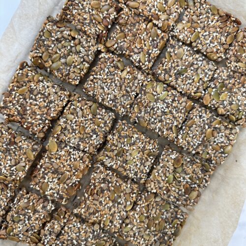 Seeded Crackers with Rosemary - Helen Ridgeway Nutrition